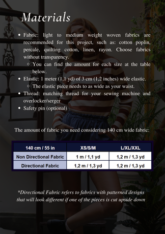 Easy Summer Shorts PDF Sewing Pattern - Quick 1 Hour Beginner Project ...